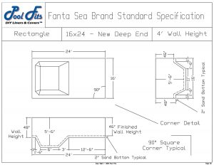 Fanta Sea Swimming Pool Specifications - Pool Fits