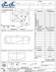 Inground Pool Liner Measurement Forms - Info - Pool Fits DIY