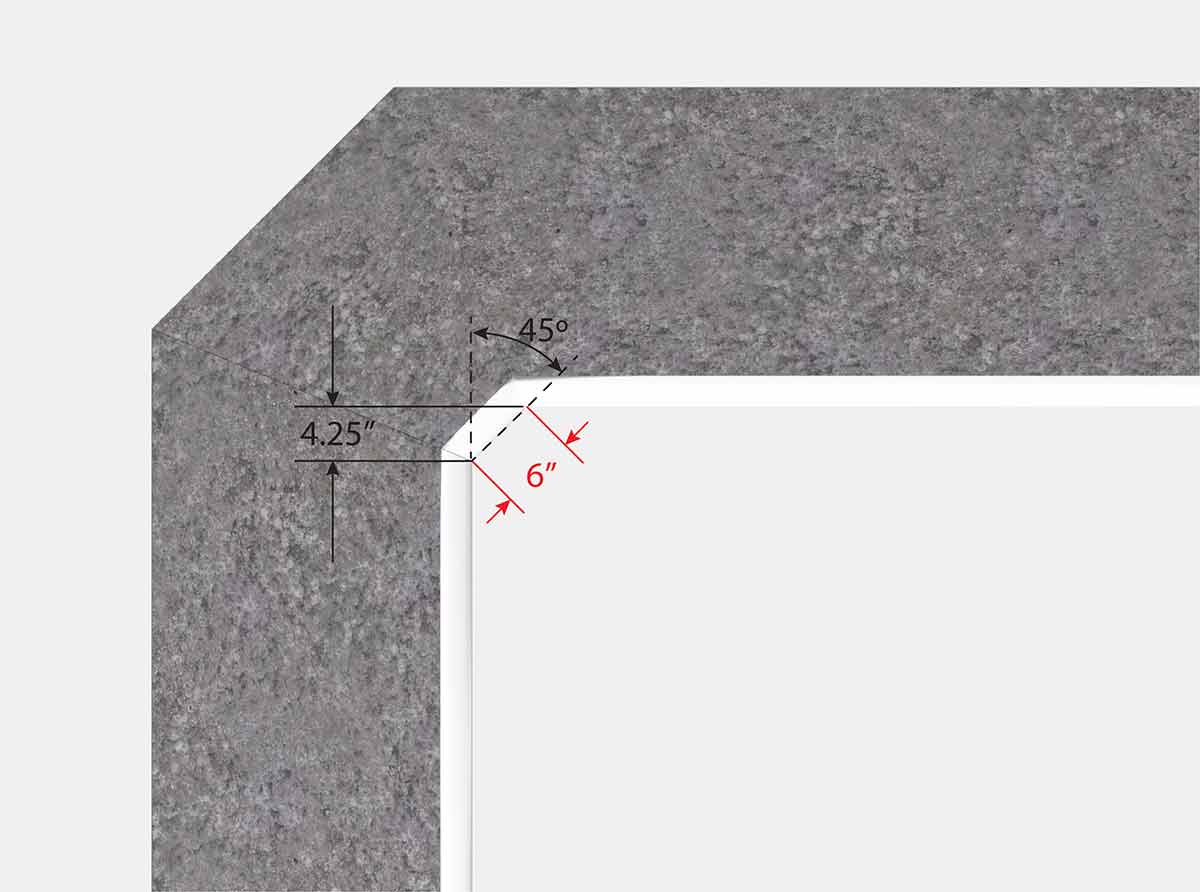 Inground Pool Liner Corners - Pool Fits Liners & Covers