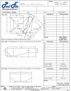Inground Pool Liner Measurement Forms - Info - Pool Fits DIY
