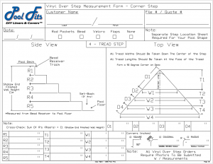 Inground Pool Liner Measurement Forms - Info | Pool Fits DIY