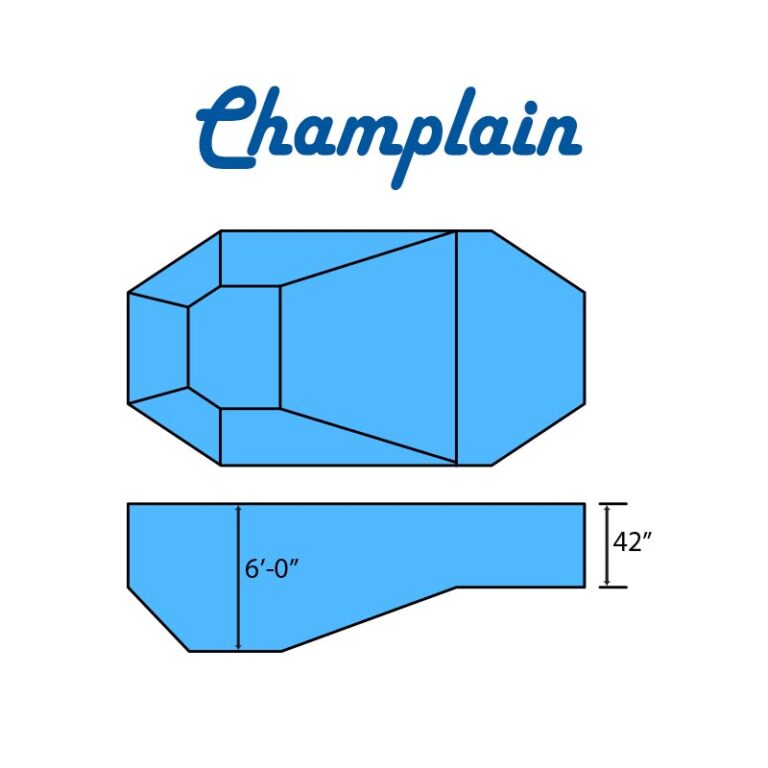 Champlain Hopper Pool Liners - Pool Fits Liners & Covers