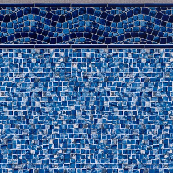 WATERFALL TILE / OYSTER BAY SILVER - Pool Fits Liners & Covers